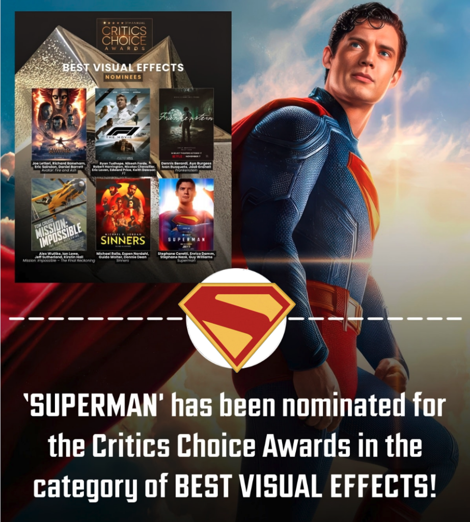 ‘Superman’ receives Visual Effects Nomination for the upcoming Critics ...